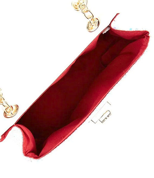 White Glitter Handbag– Popatu